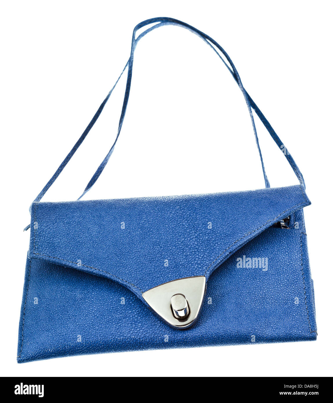 small flat lady handbag isolated on white background Stock Photo - Alamy