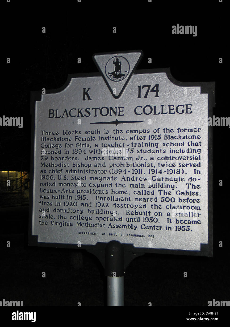 Blackstone college hi-res stock photography and images - Alamy