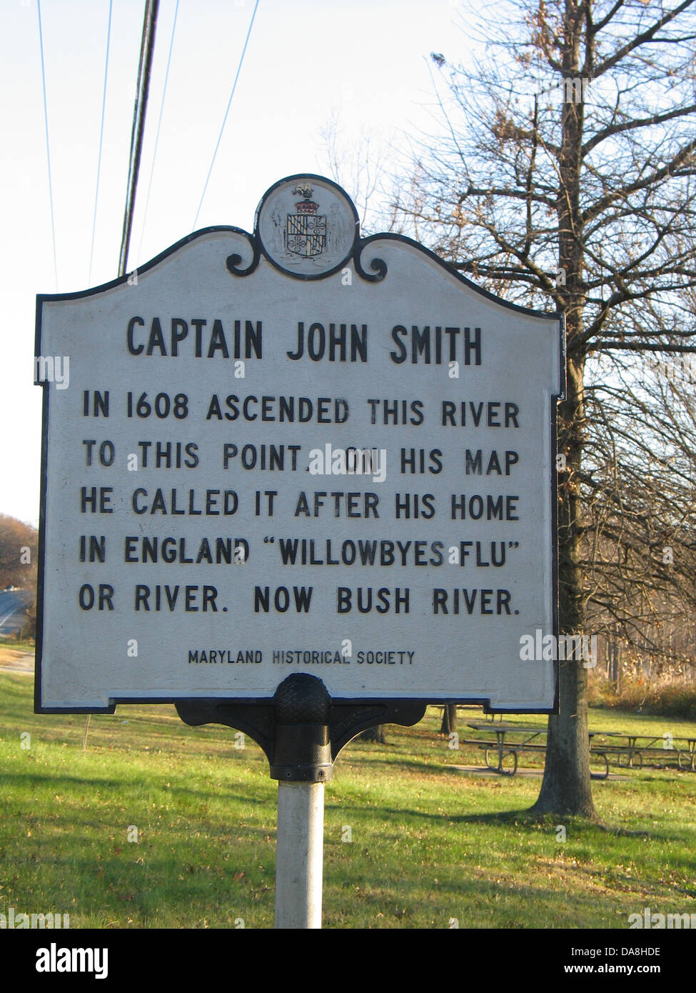 CAPTAIN JOHN SMITH In 1608 ascended this river to this point. On his ...