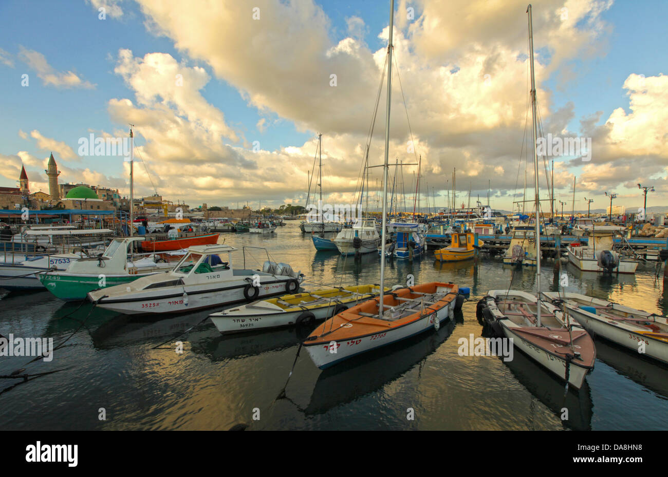 Israel, Western Galilee, the Acre harbour Stock Photo - Alamy
