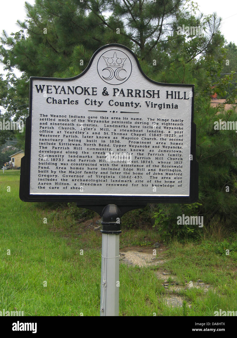 WEYANOKE & PARRISH HILL The Weanoc Indians gave this area its name. The ...
