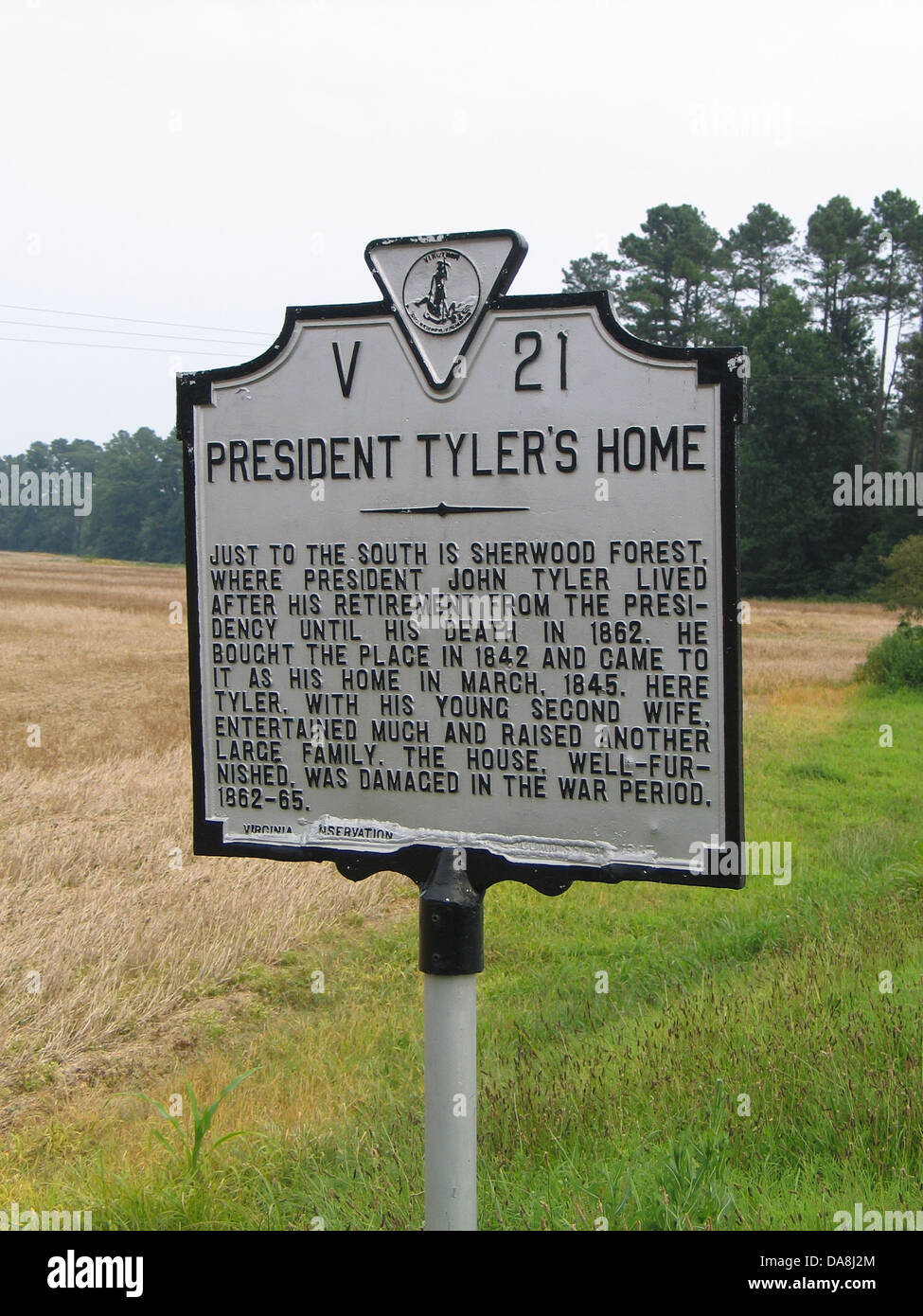 PRESIDENT TYLER'S HOME Just to the south is Sherwood Forest, where ...