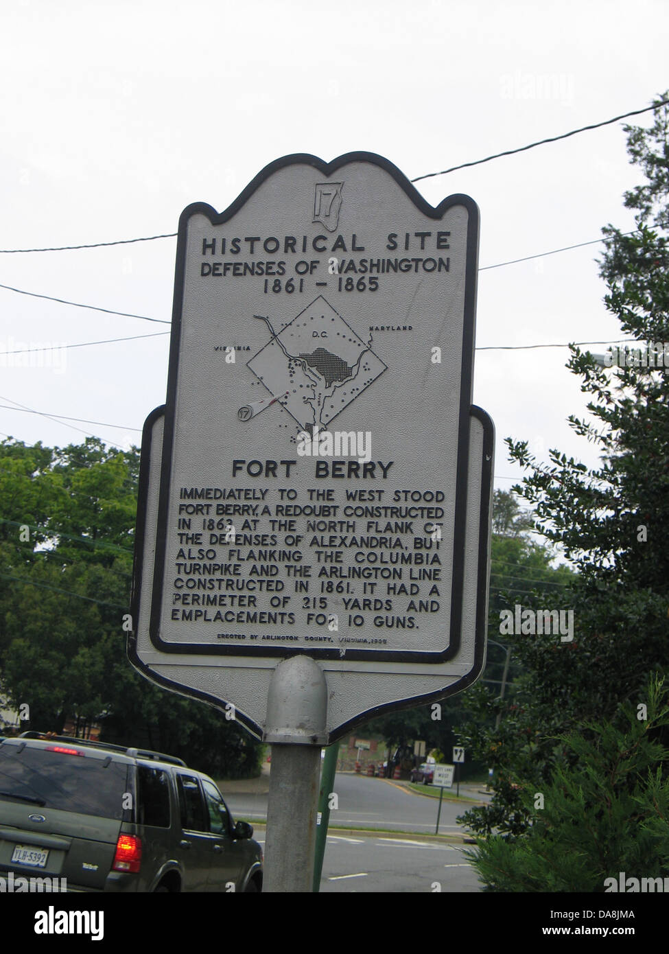 FORT BERRY Historical Site - Defenses of Washington 1861-1865 Stock ...