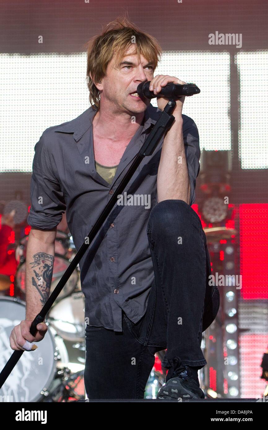Campino, Singer of German group Die Toten Hosen, stands on the grounds ...