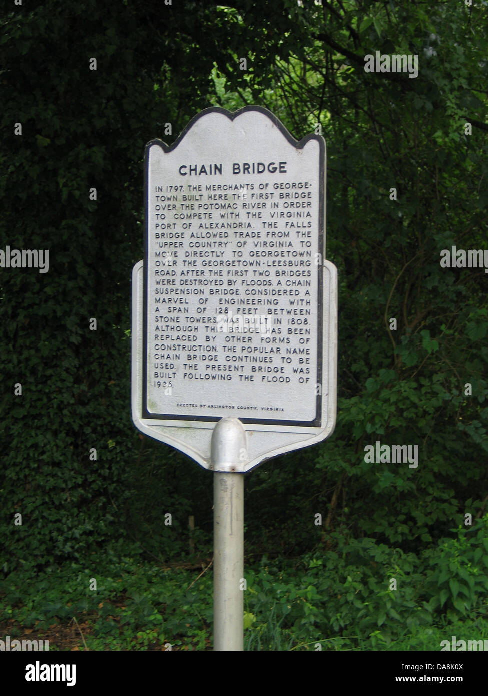 CHAIN BRIDGE In 1797, the merchants of Georgetown built here the first ...