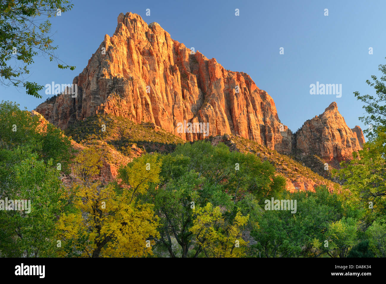 USA, United States, America, Utah, Springdale, North America, four ...
