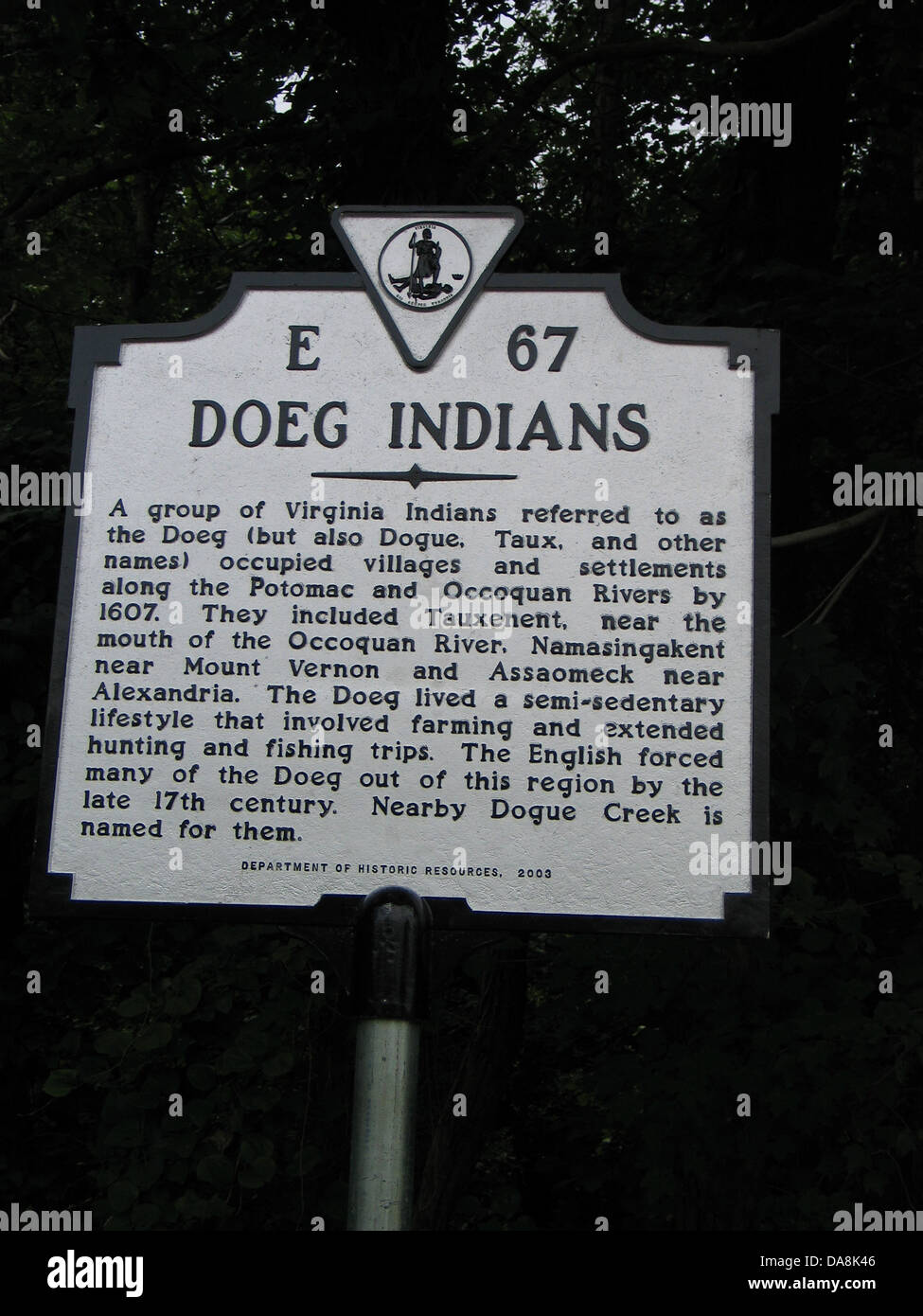Doeg indians hi-res stock photography and images - Alamy