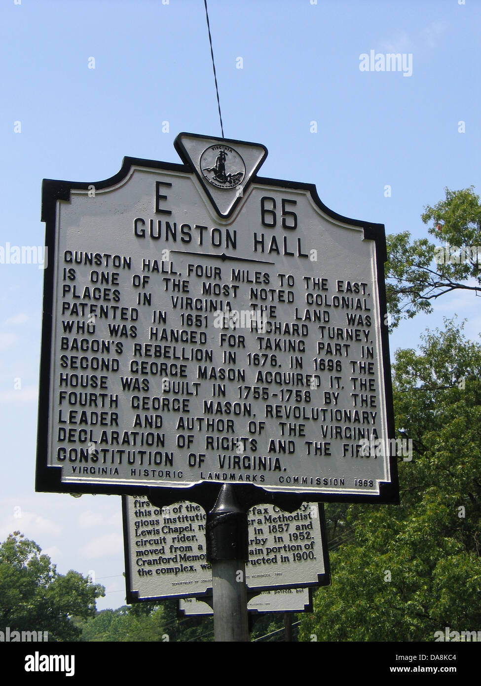 GUNSTON HALL Gunston Hall, four miles to the east, is one of the most ...
