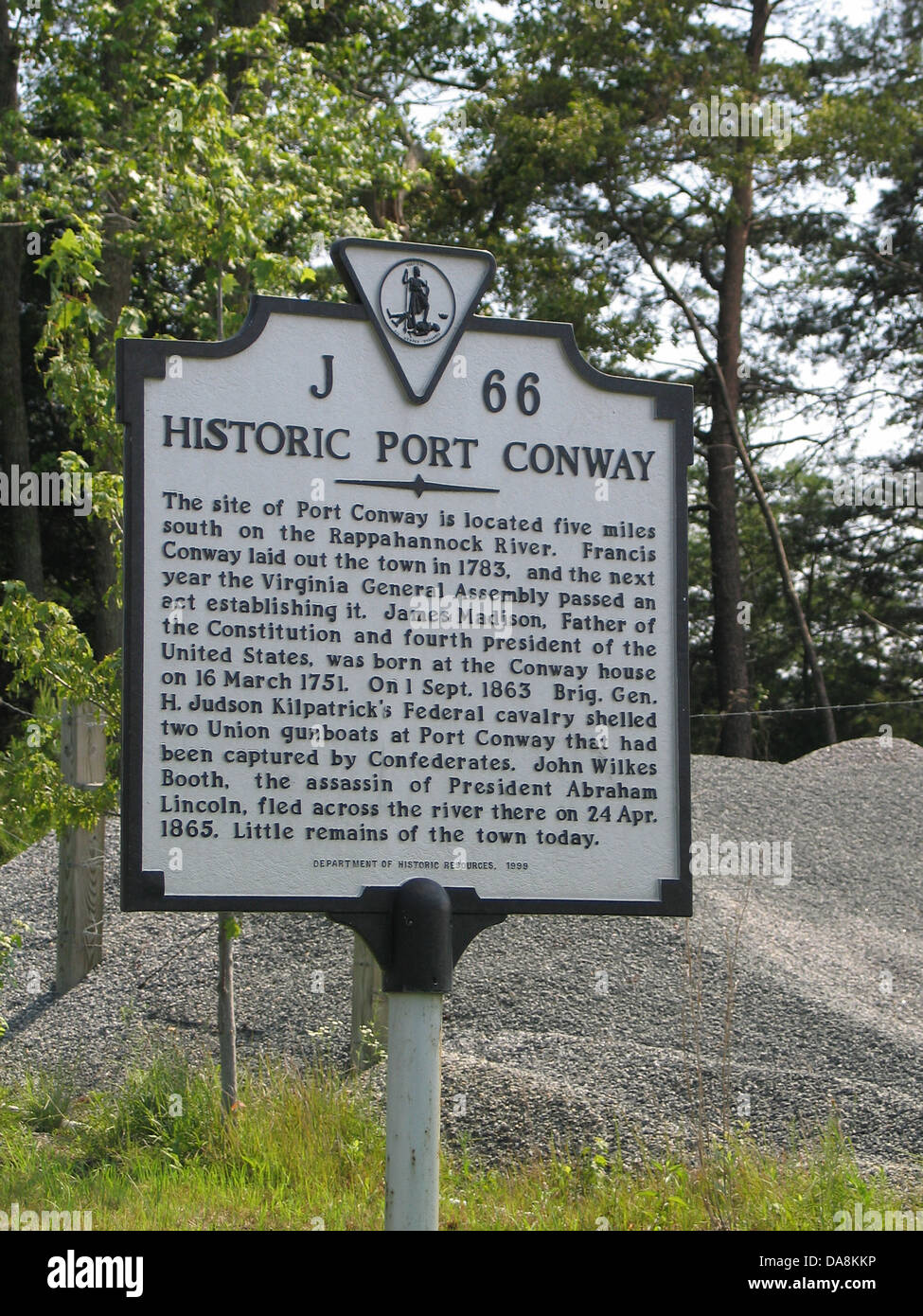 HISTORIC PORT CONWAY The site of Port Conway is located five miles ...
