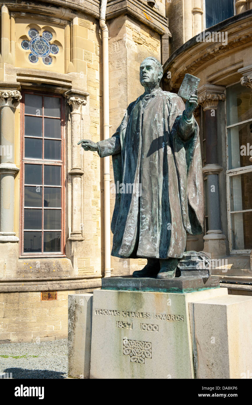 Statue of Thomas Charles Edwards Aberystwyth University college Stock ...