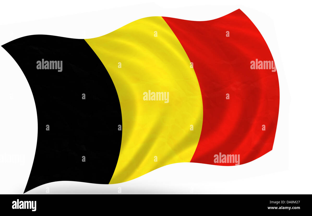 Belgium flag, 3d Stock Photo - Alamy