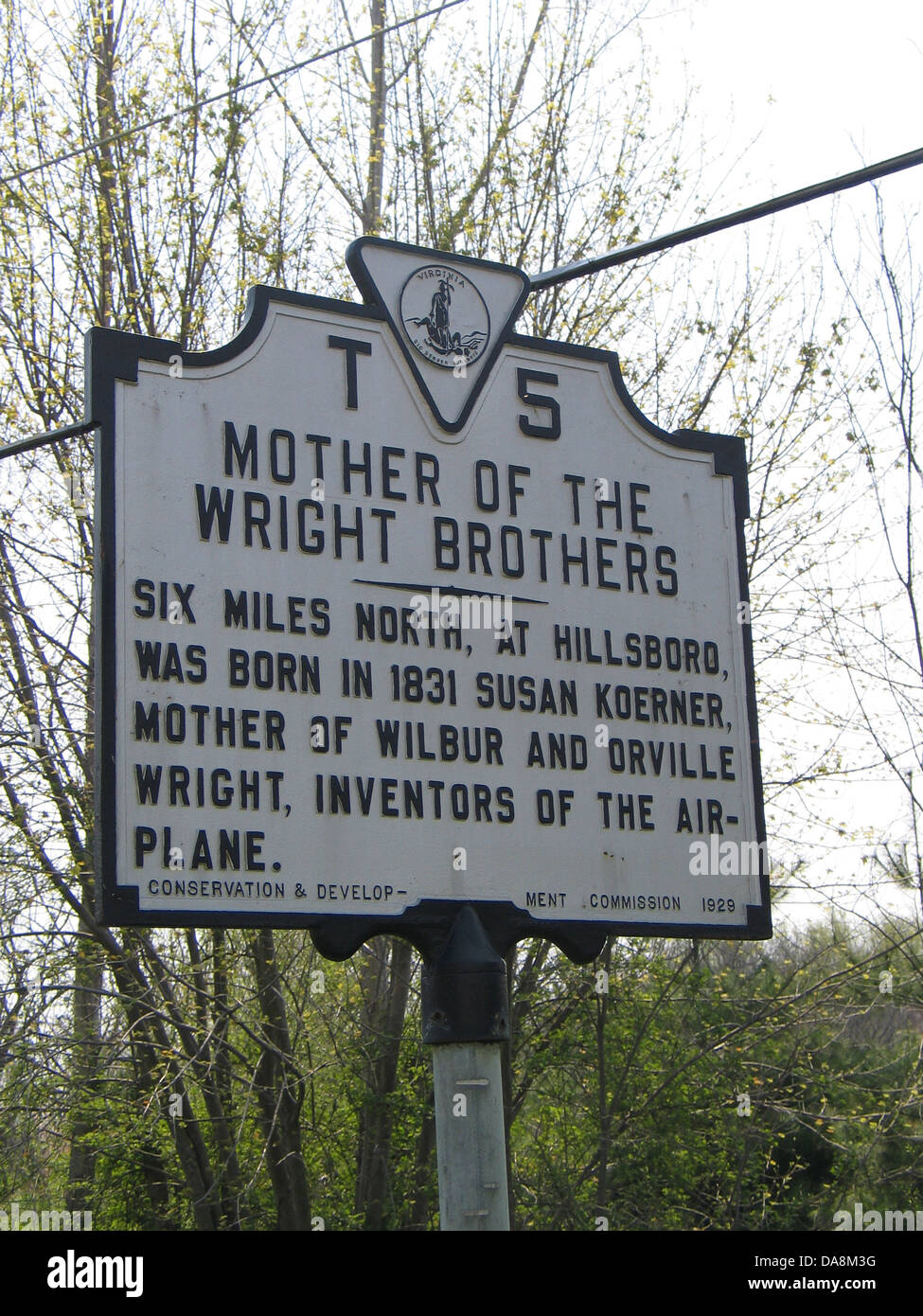MOTHER OF THE WRIGHT BROTHERS Six miles north, at Hillsboro, was born ...