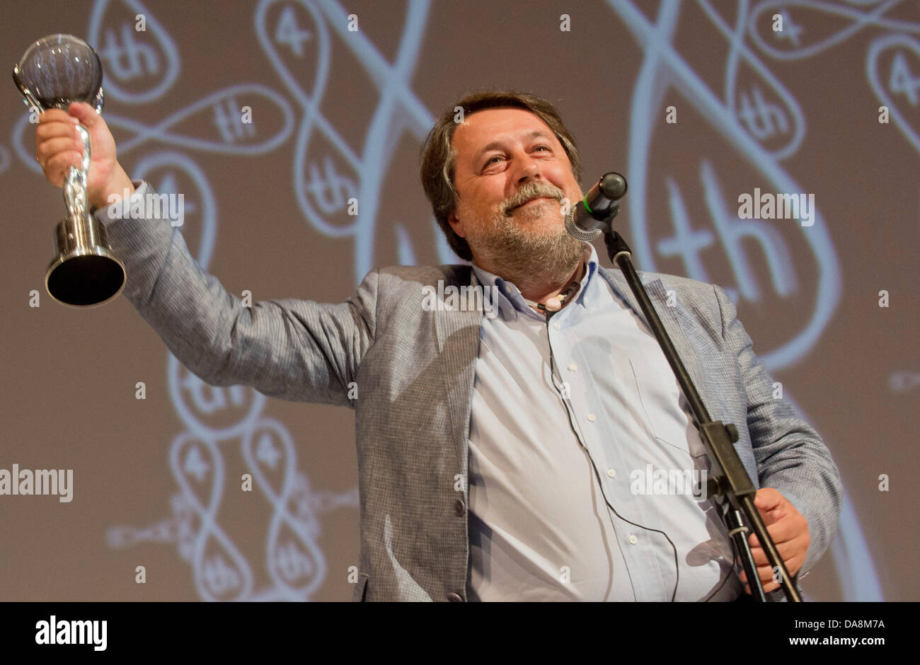 Russian director Vitaly Mansky took over the award at closing ceremony ...