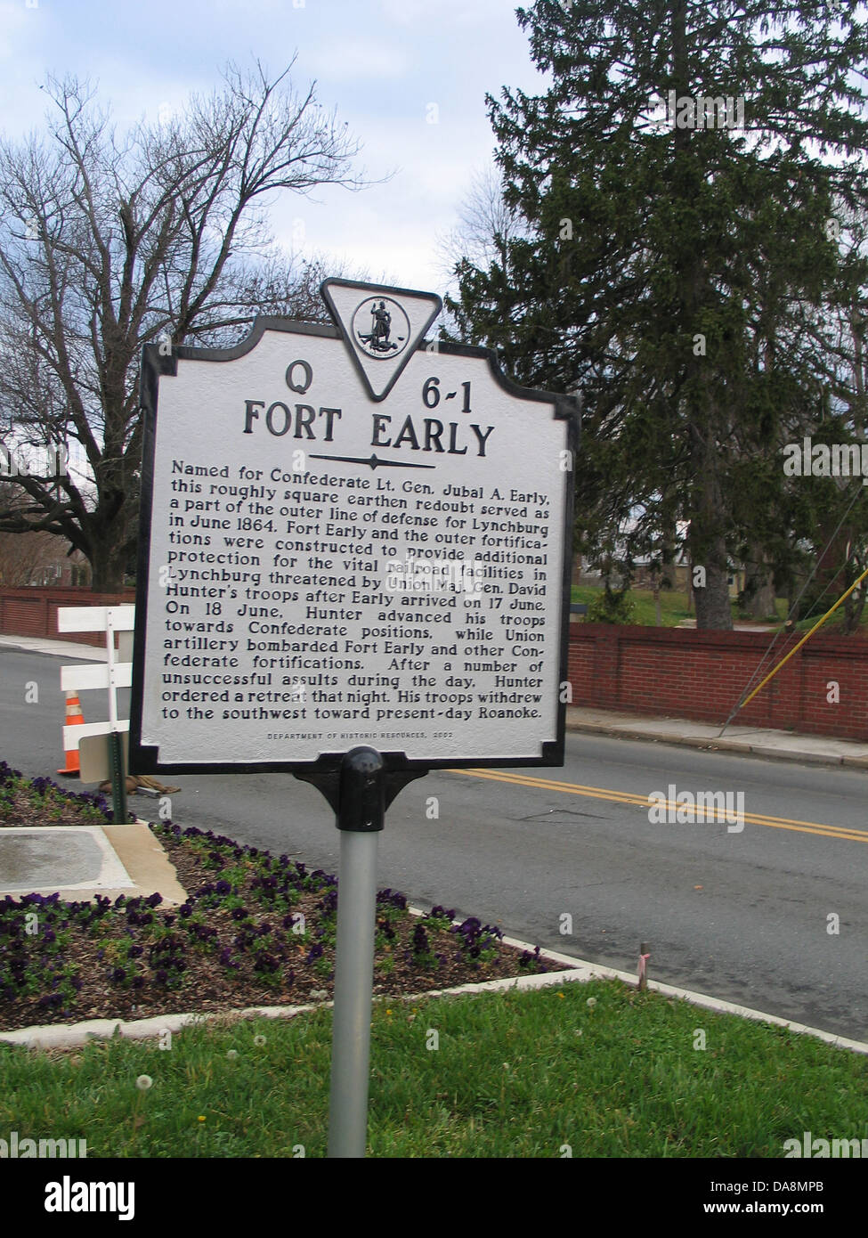 FORT EARLY Named for Confederate Lt. Gen. Jubal A. Early, this roughly ...