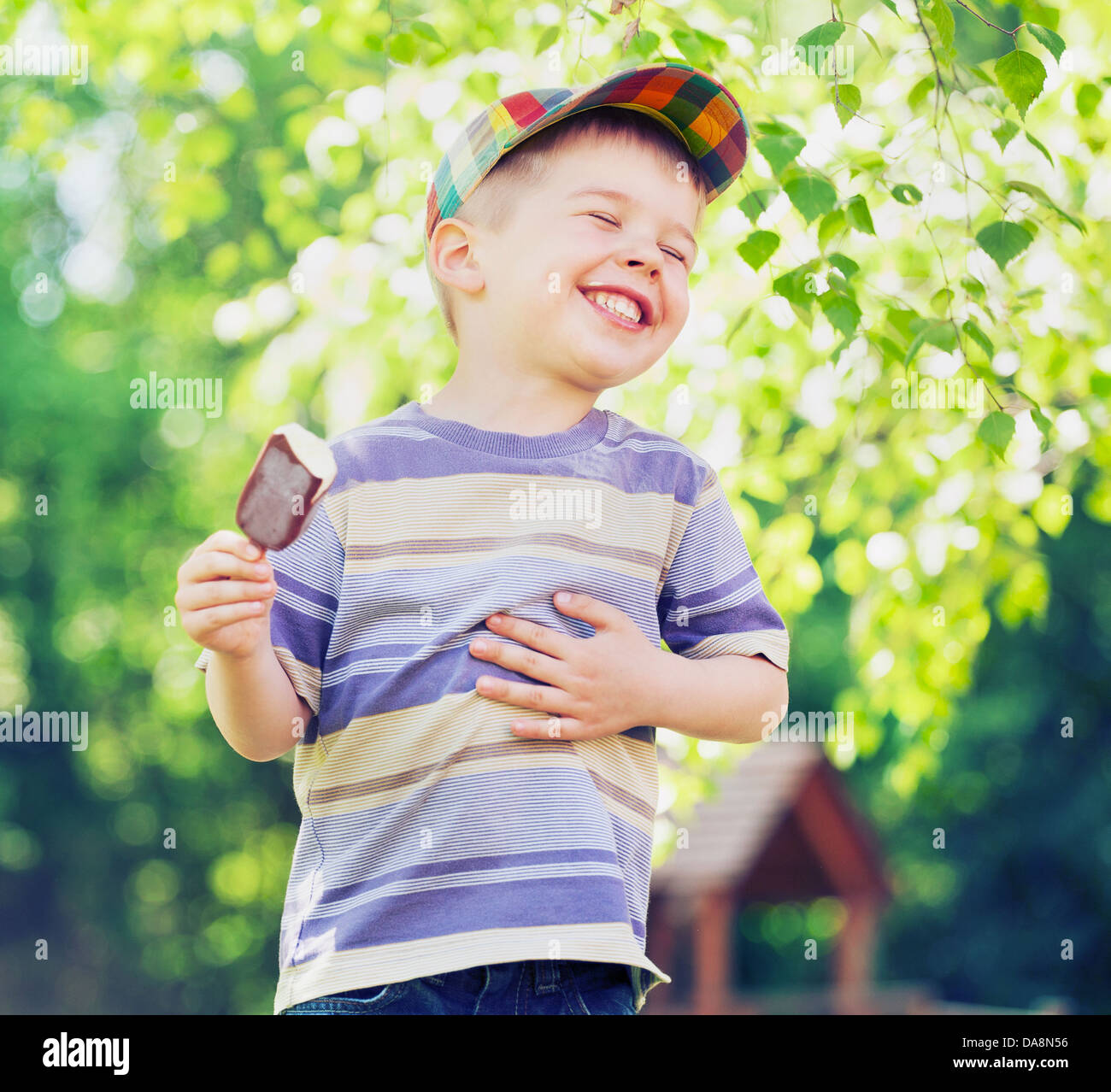 Boy Eating Chocolate Messy High Resolution Stock Photography and Images ...