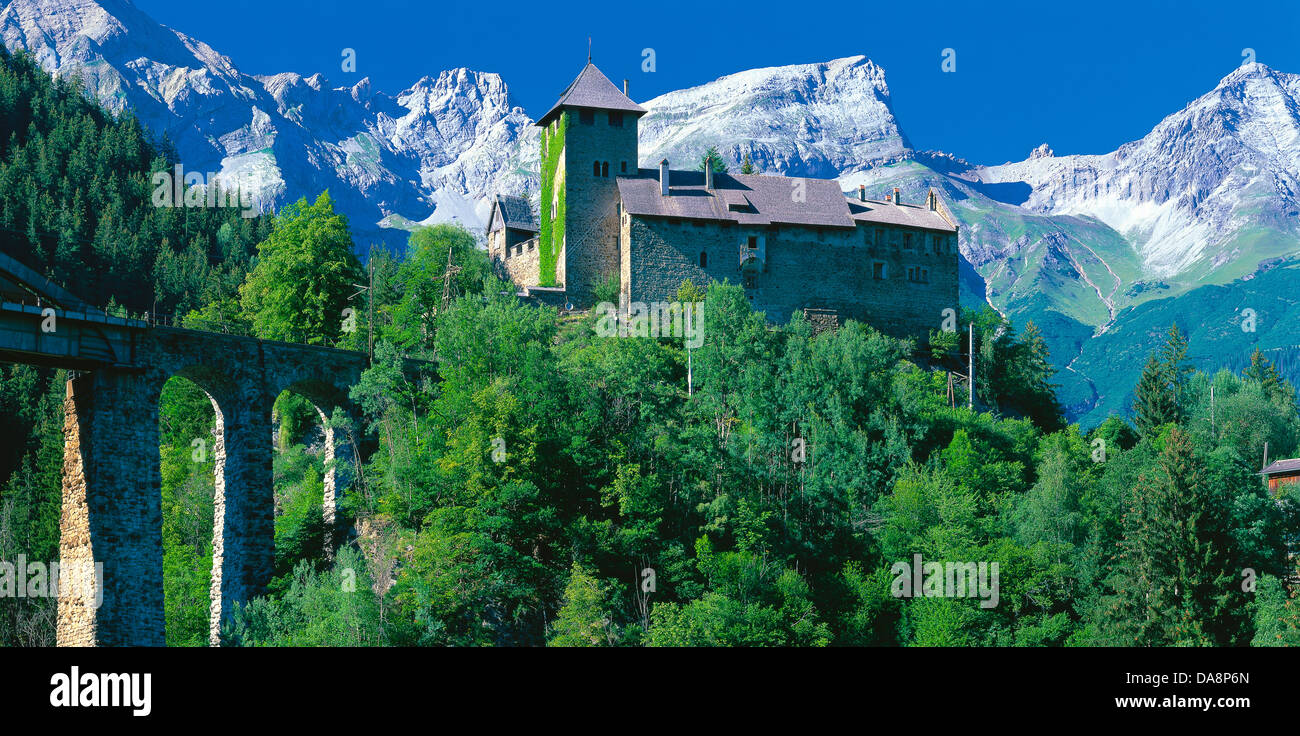 Austria, Europe, Tyrol, land corner, castle, Mountain Wies, Wiesberg ...