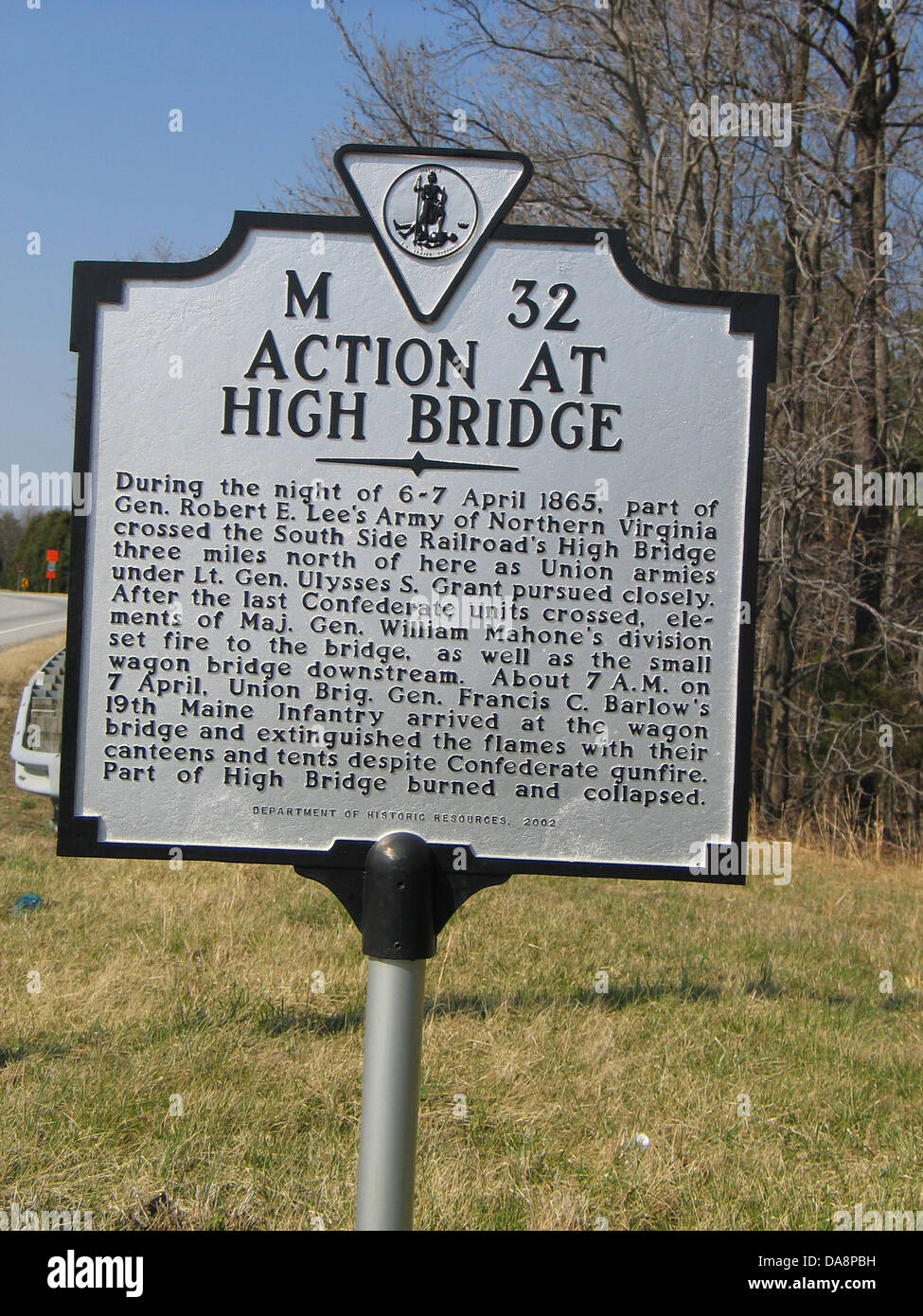 ACTION AT HIGH BRIDGE During the night of 6-7 April 1865, part of Gen ...
