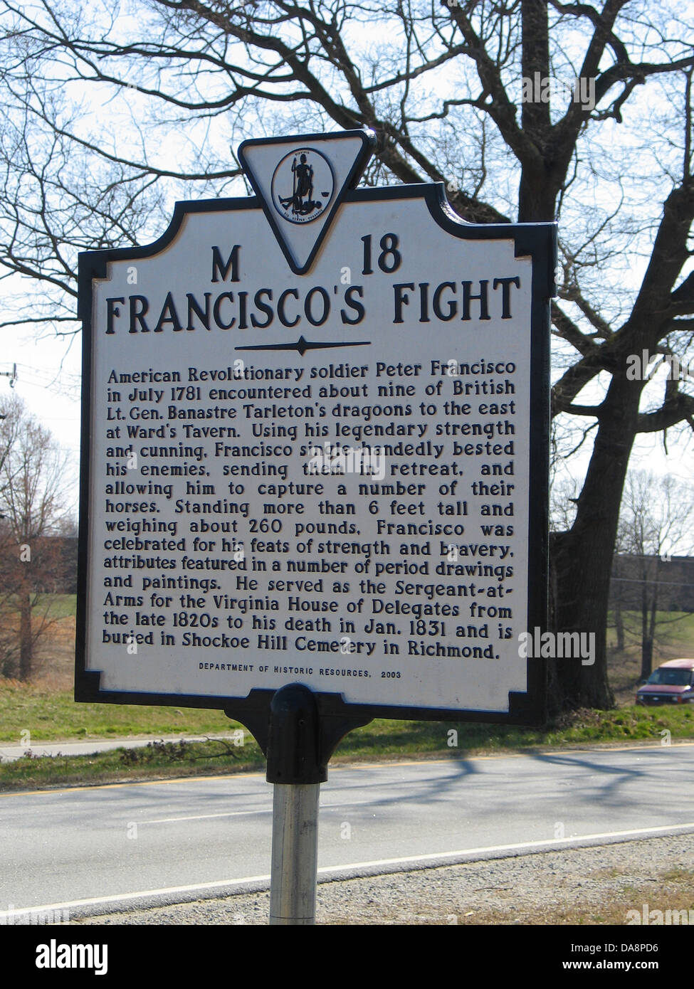 FRANCISCO'S FIGHT American Revolutionary soldier Peter Francisco in ...