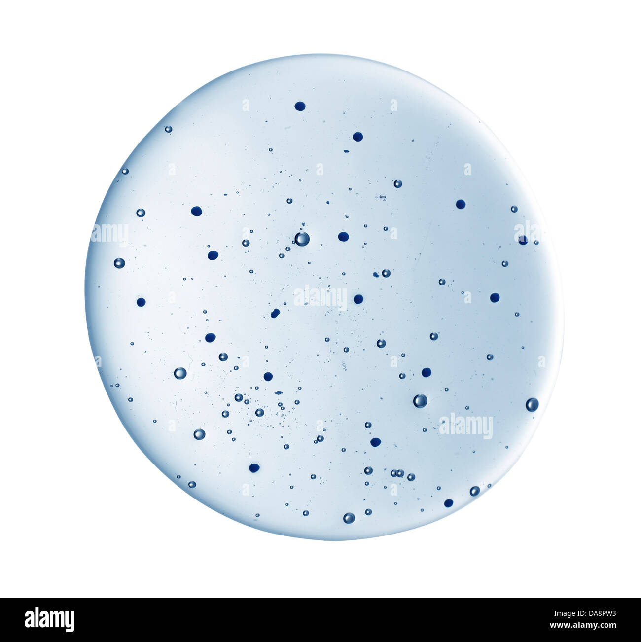 blue turquoise cream gel cut out onto a white background Stock Photo ...