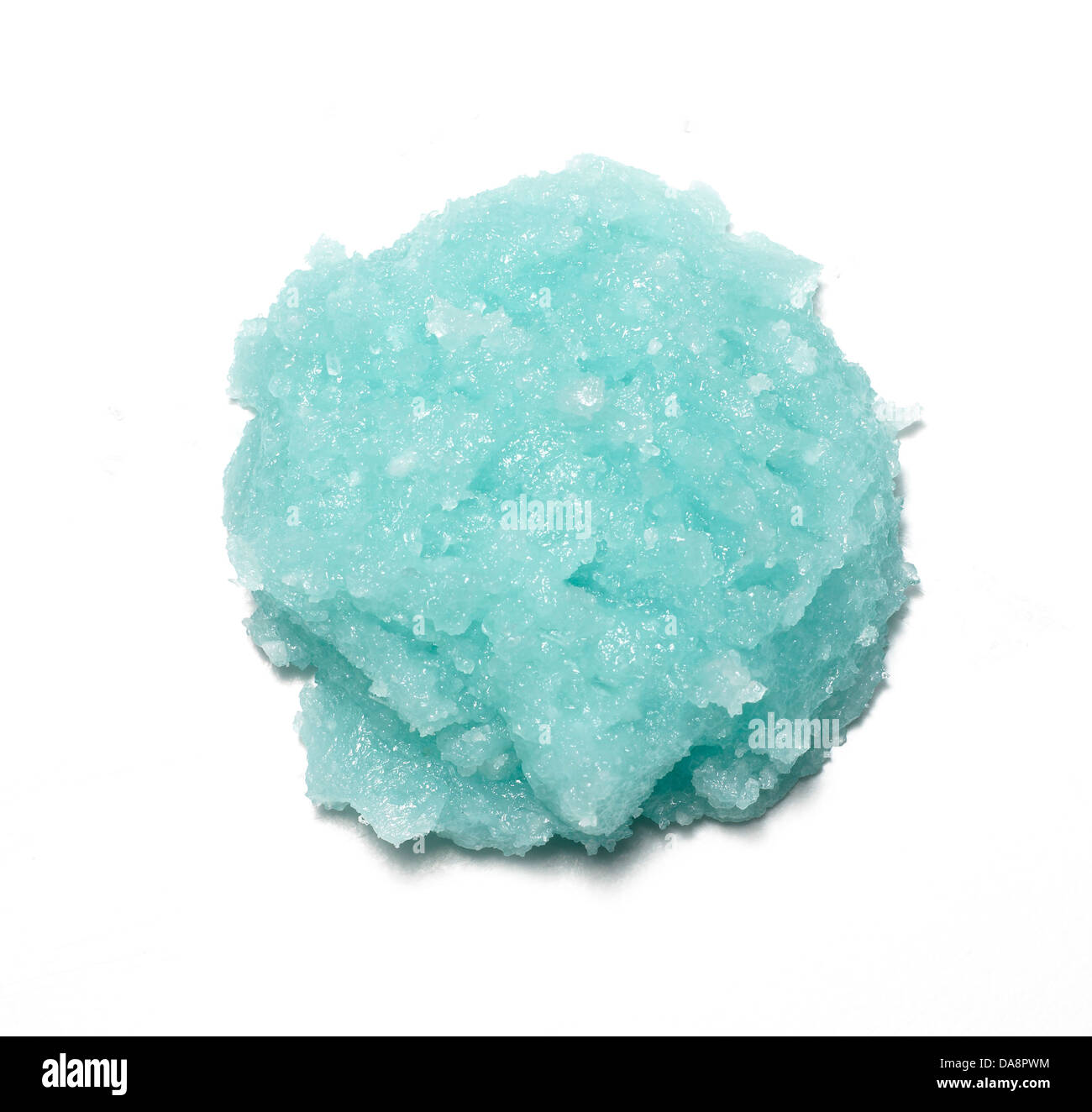 blue turquoise cream gel cut out onto a white background Stock Photo ...