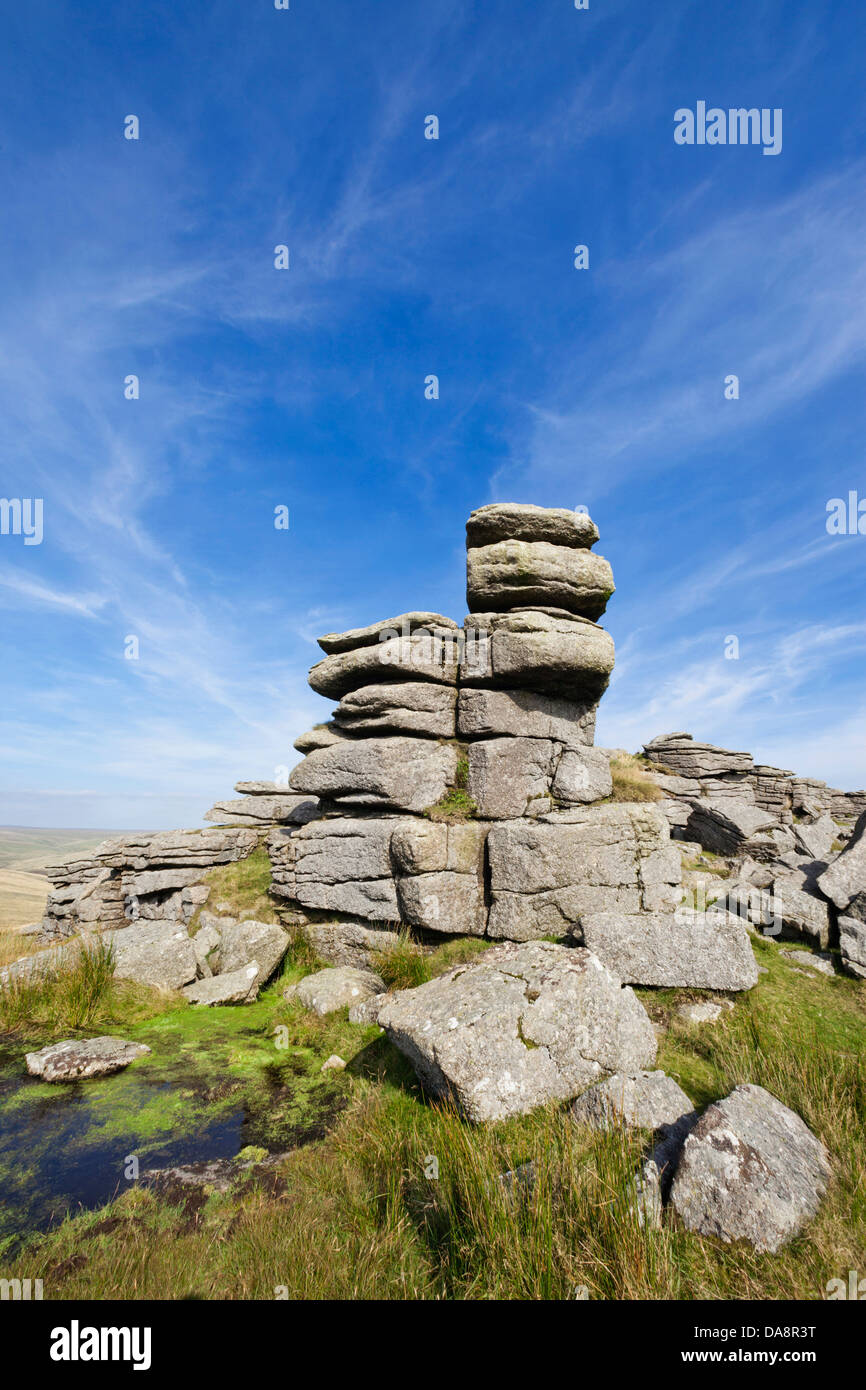 England, Devon, Dartmoor, Great Staple Tor Stock Photo - Alamy