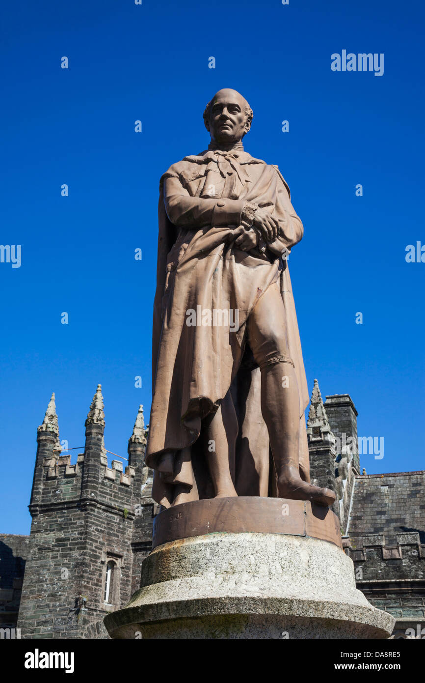 England, Devon, Tavistock, Statue of Francis Russell, Duke of Bedford ...