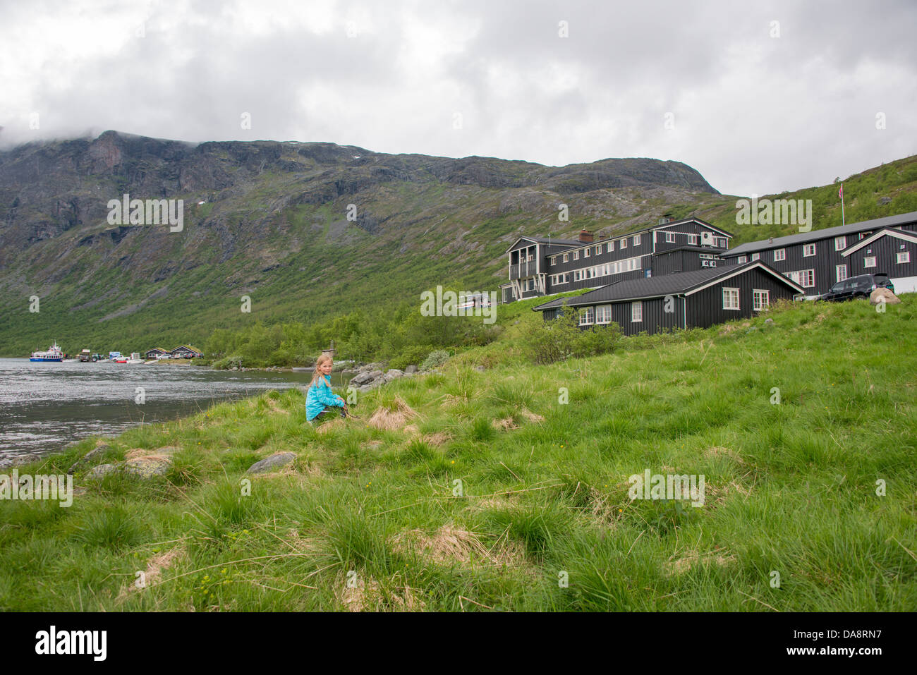 Cloudy summer at Gjendesheim in Jotunheimen, frequent start point for ...