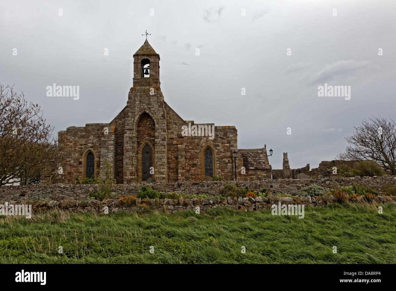 St Mary the Virgin Parish Church Holy Island Stock Photo - Alamy