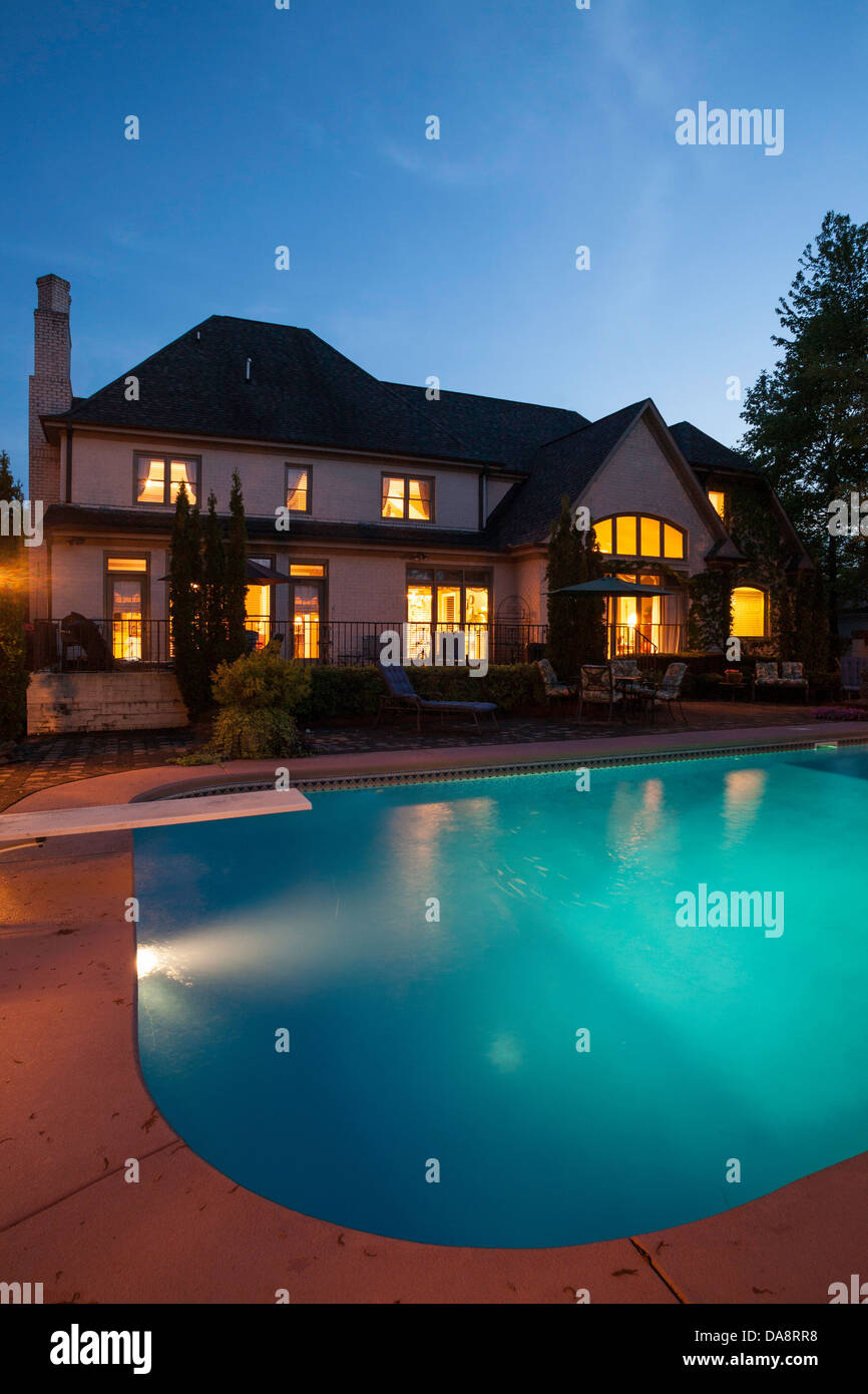 Mansion With Indoor Pool With Diving Board