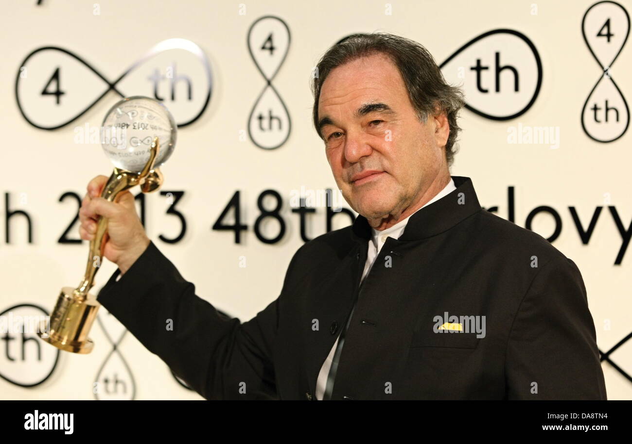 U.S. director Oliver Stone was presented by the Crystal Globe for ...