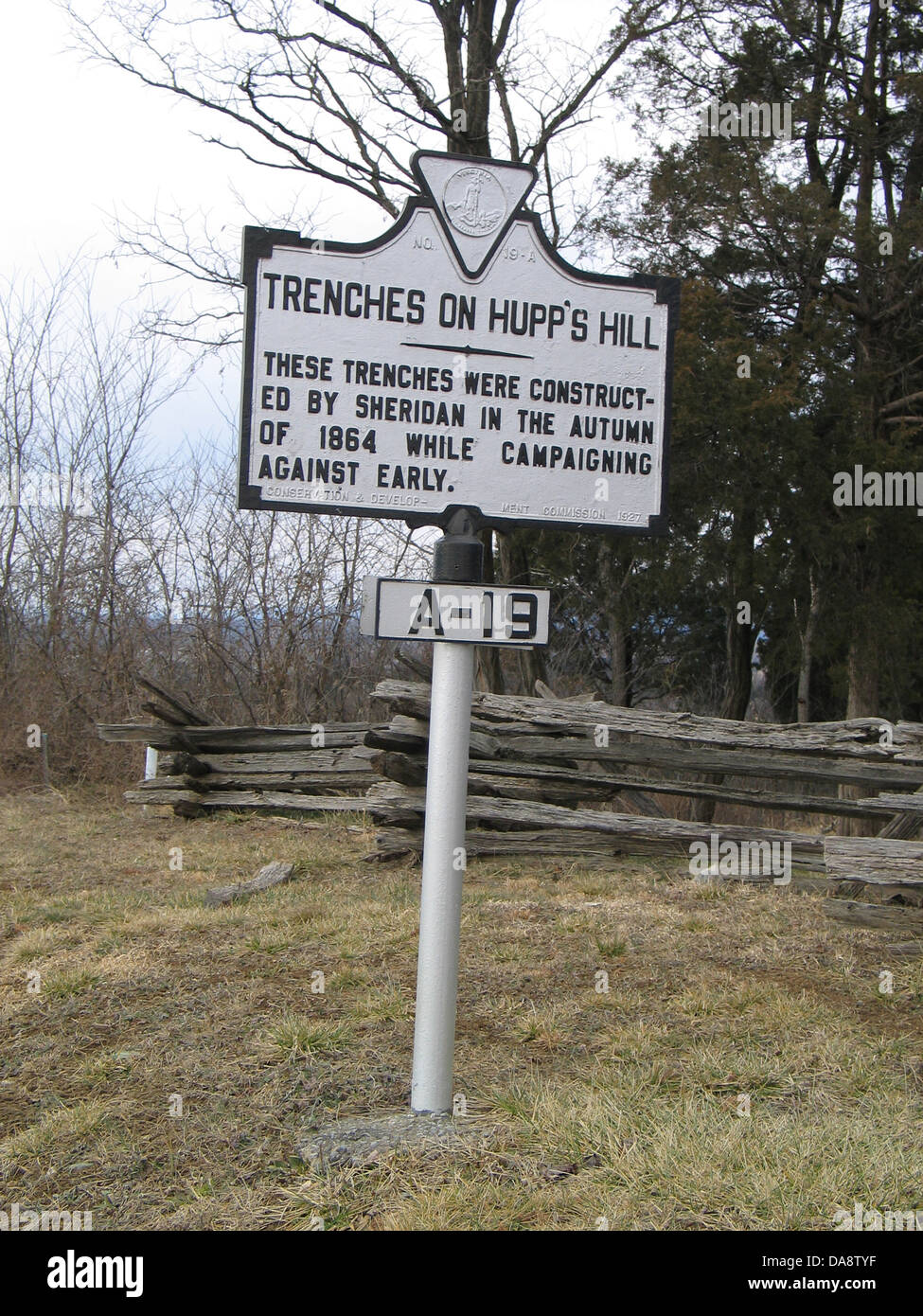TRENCHES ON HUPP'S HILL These trenches were constructed by Sheridan in ...