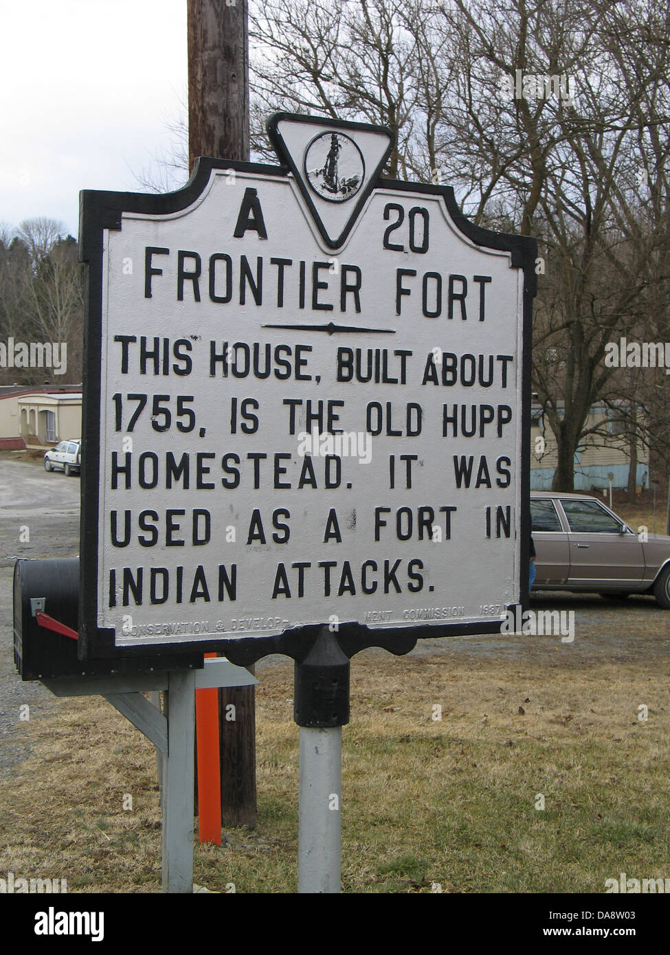 FRONTIER FORT This house, built about 1755, is the old Hupp Homestead ...