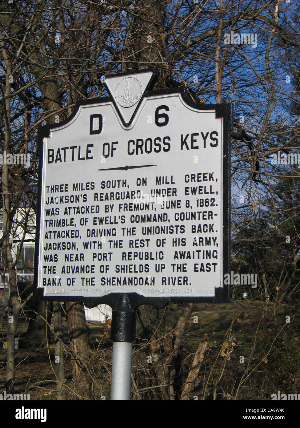 BATTLE OF CROSS KEYS Three miles south, on Mill Creek, Jackson's ...
