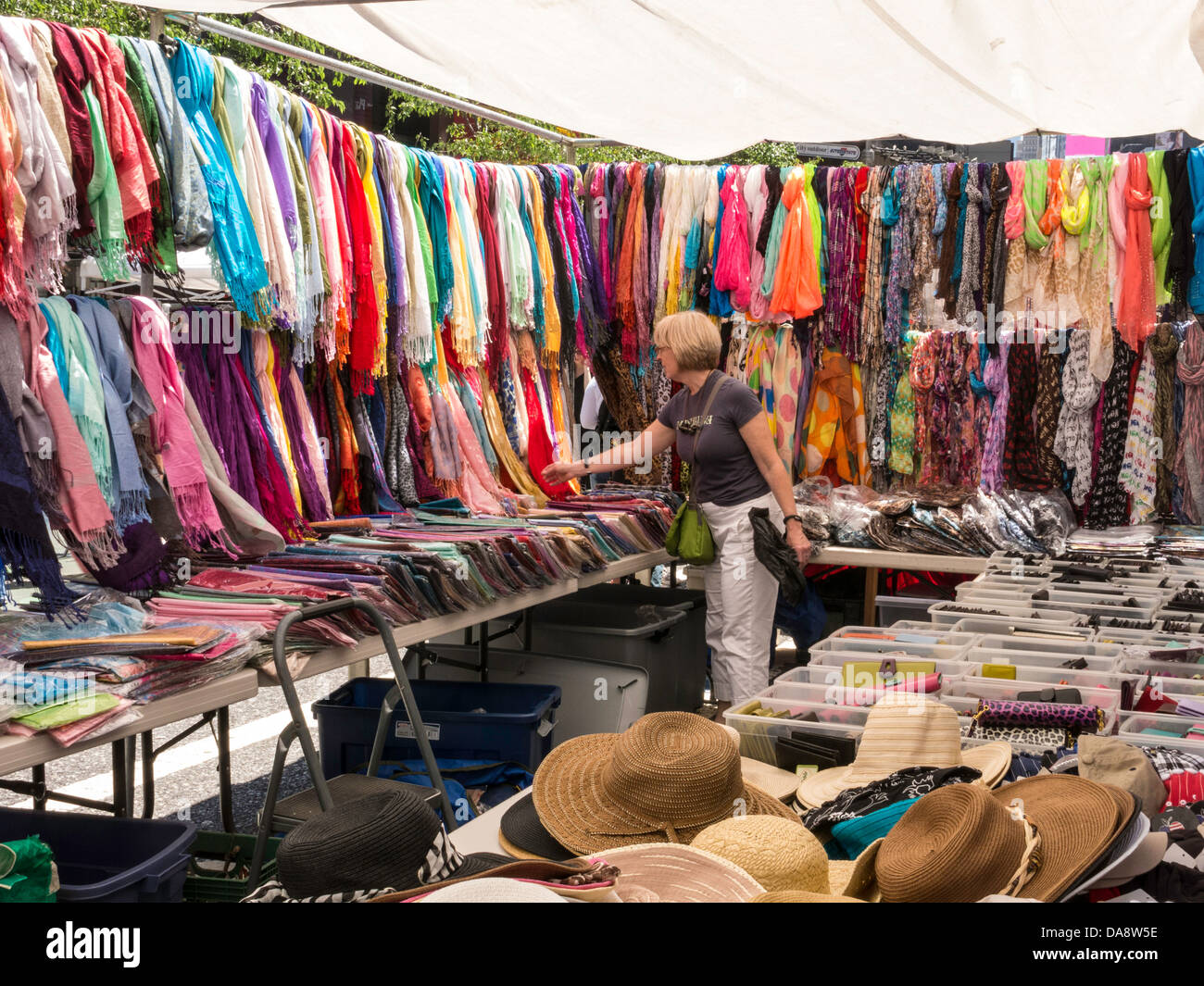Summer Street Fair in Times Square, NYC Stock Photo - Alamy
