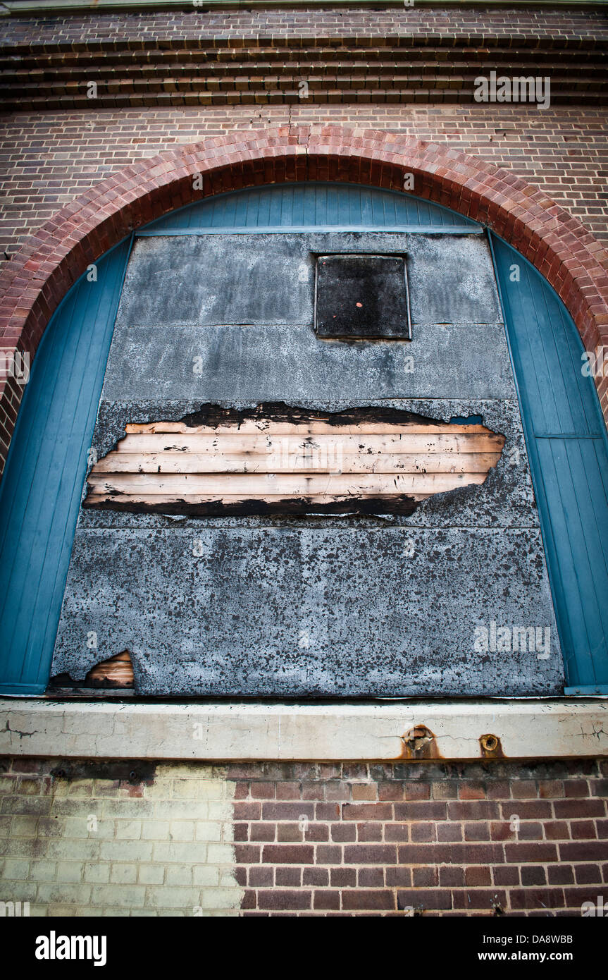 Boarded up window, Sydney, Australia Stock Photo - Alamy