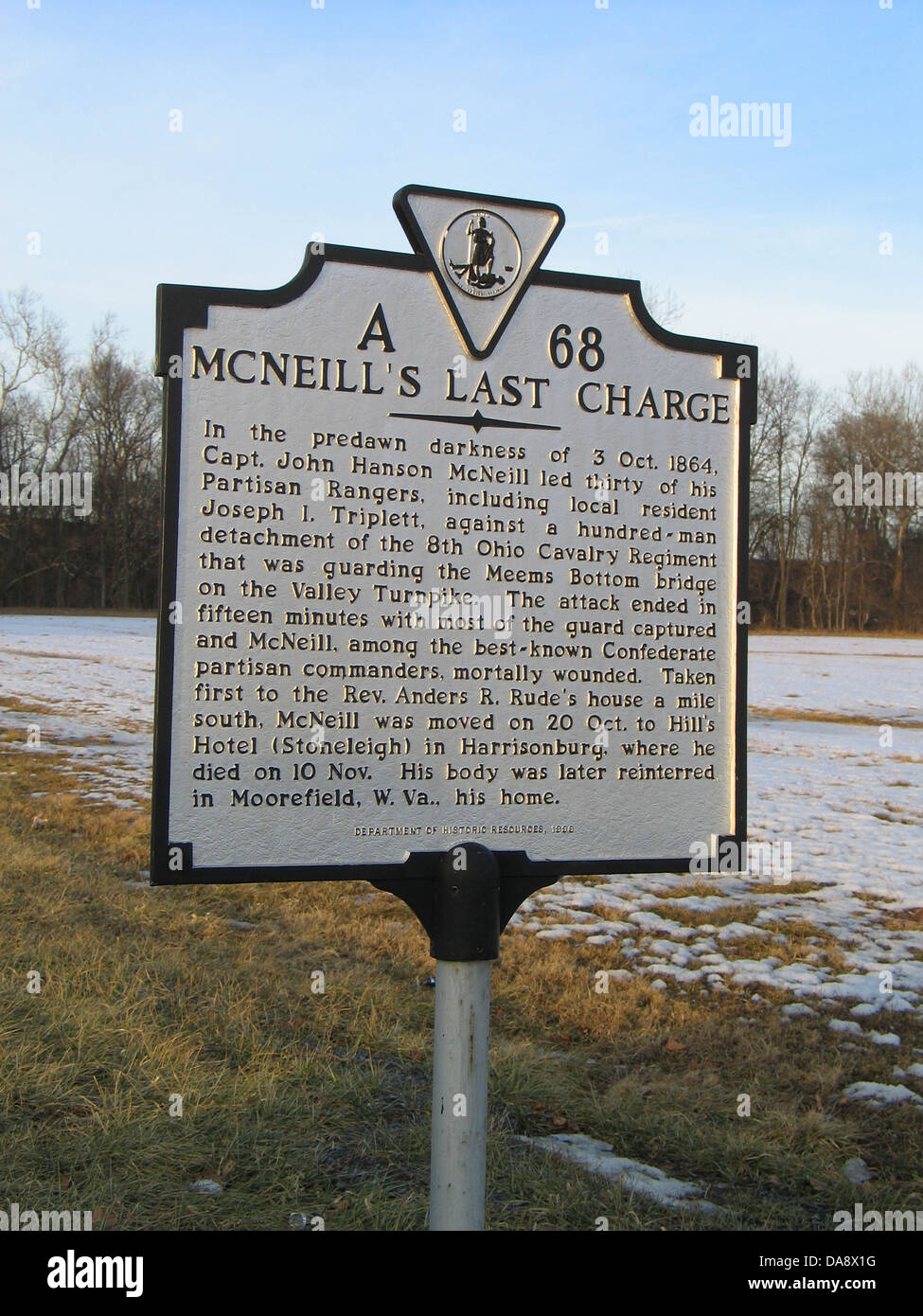 MCNEILL'S LAST CHARGE In the predawn darkness of 3 Oct. 1864, Capt. John Hanson McNeill led ...