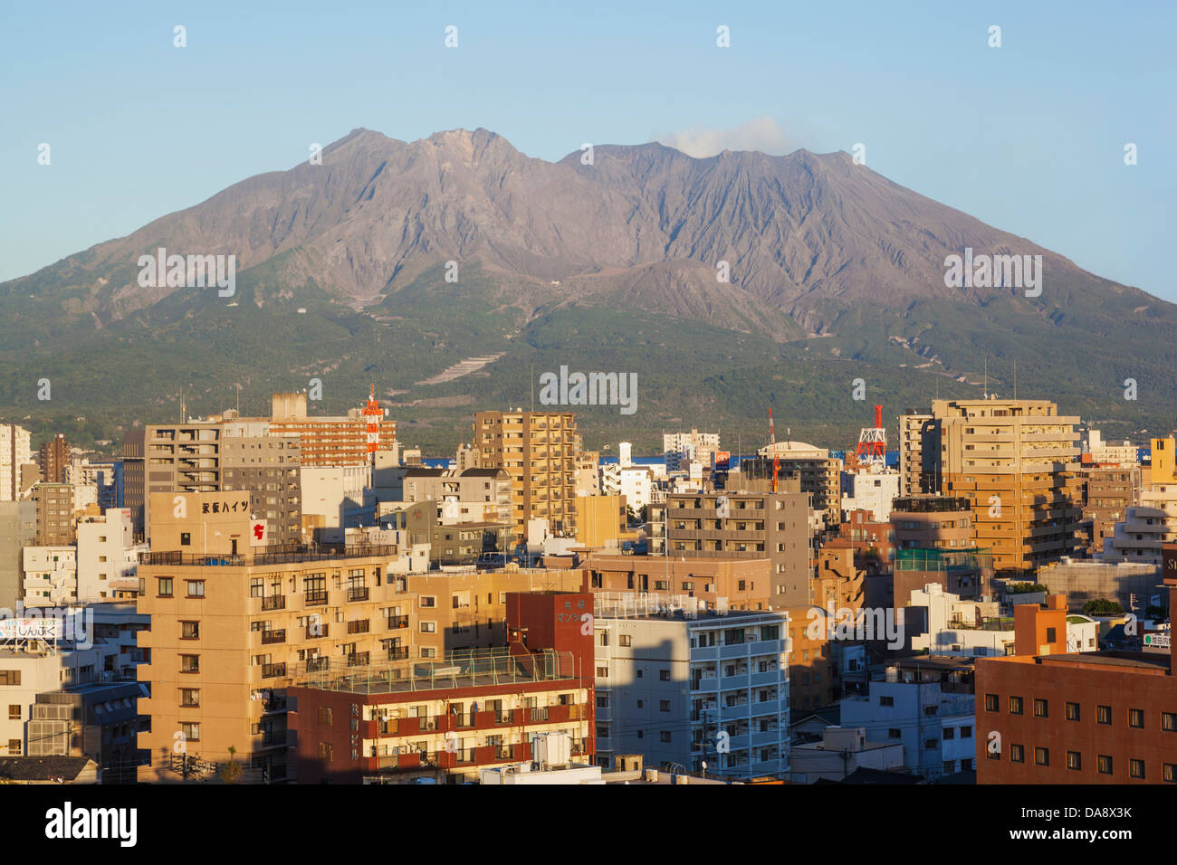 Kagoshima japan city skyline sakurajima hi-res stock photography and ...