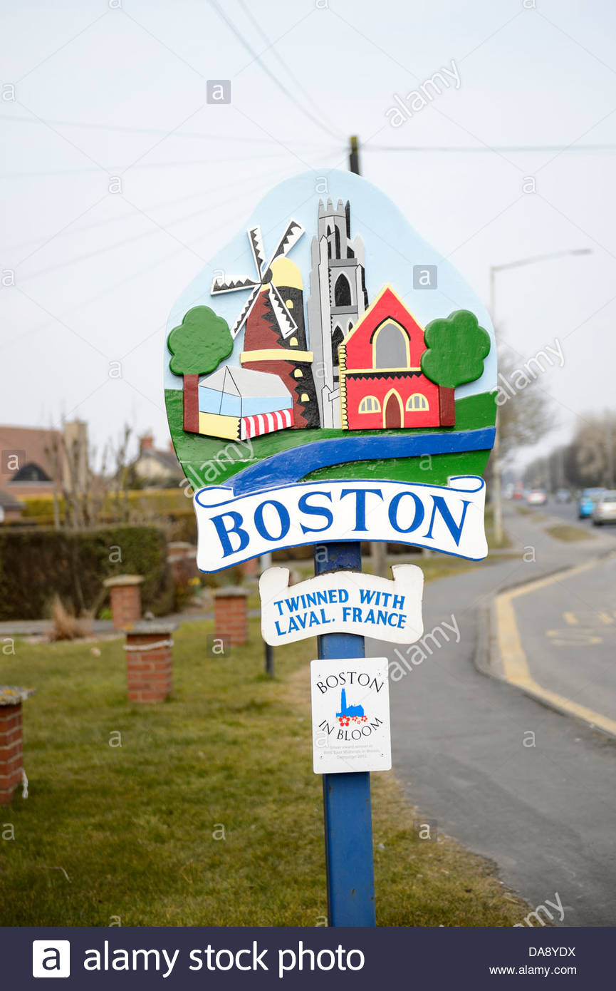 Boston Lincolnshire Sign High Resolution Stock Photography and Images ...