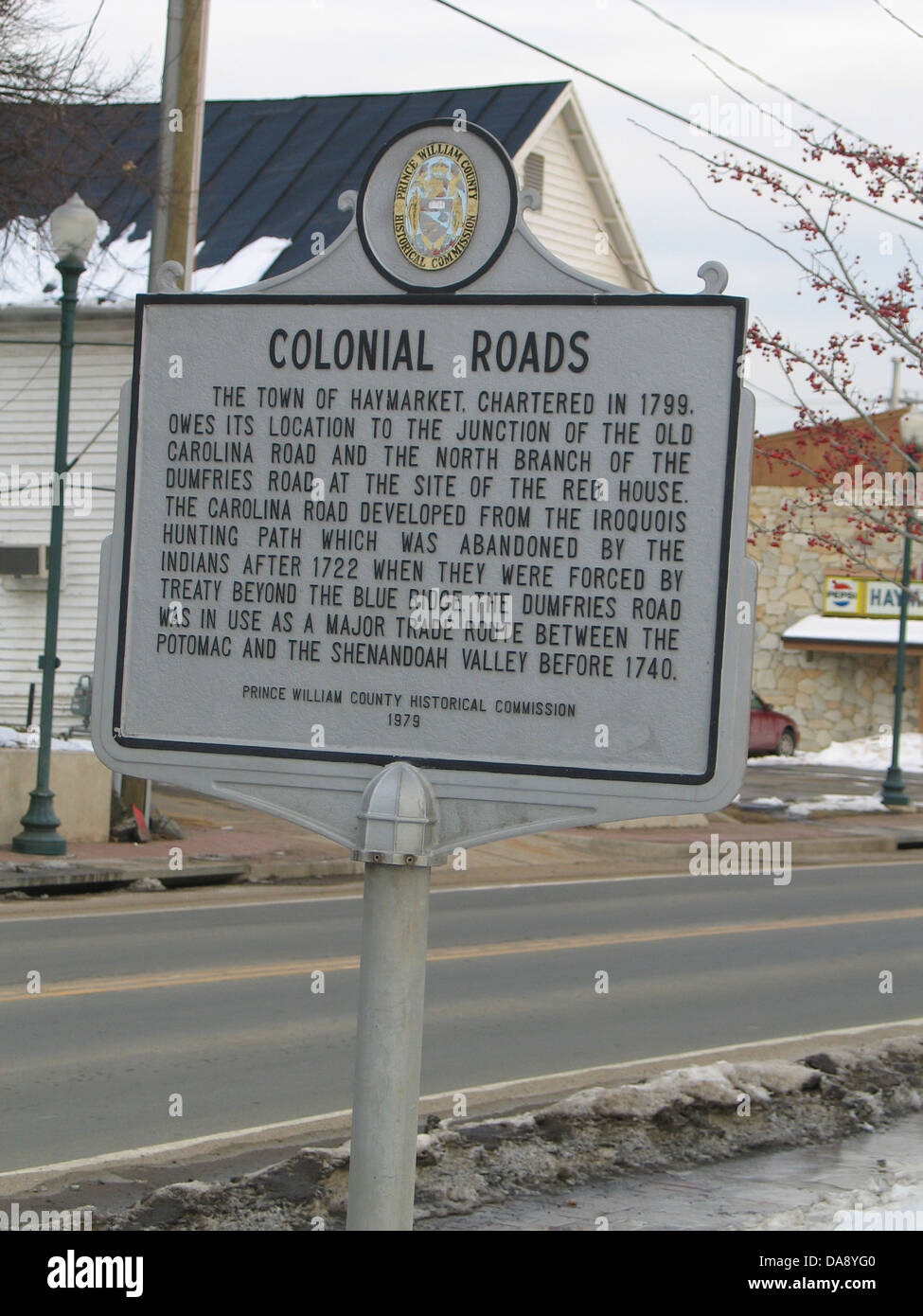 COLONIAL ROADS The town of Haymarket, chartered in 1799, owes its ...