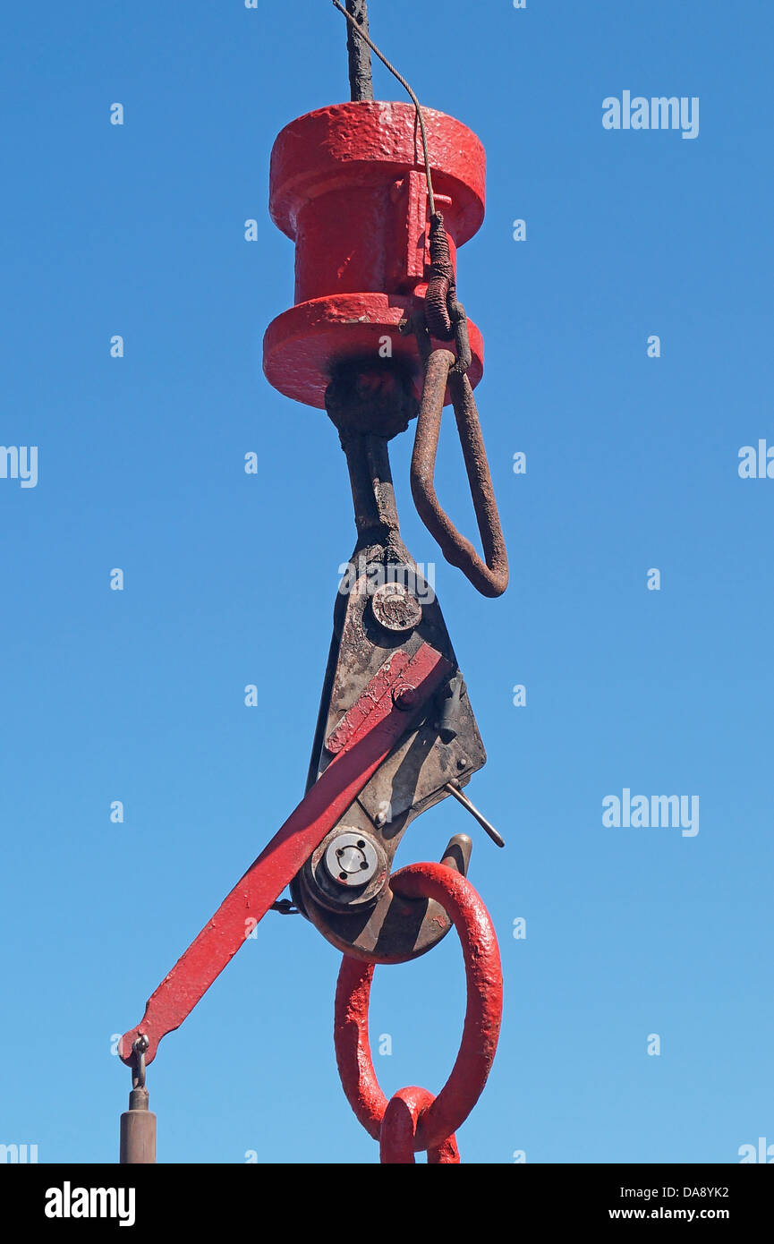 Construction crane hook hi-res stock photography and images - Alamy