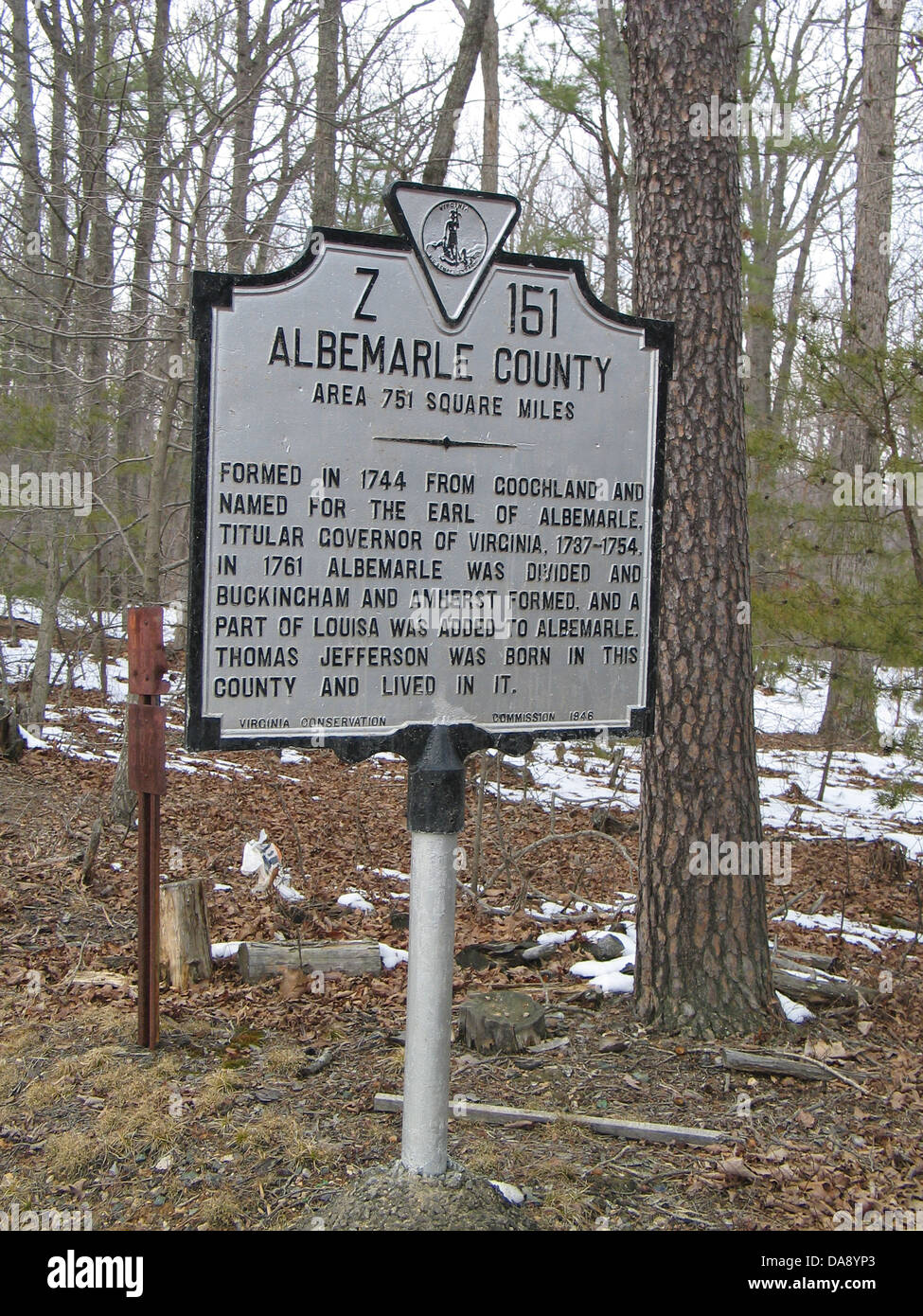 ALBEMARLE COUNTY Area 751 Square Miles Formed in 1744 from Goochland ...