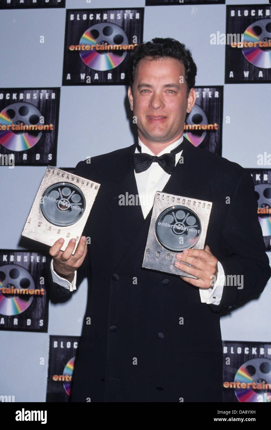 TOM HANKS at the 2nd annual Blockbuster awards 1996.(Credit Image ...