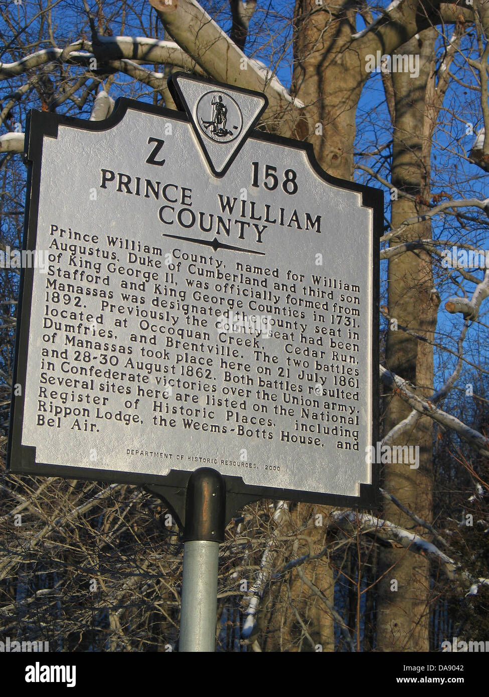 PRINCE WILLIAM COUNTY Prince William County, named for William Augustus ...
