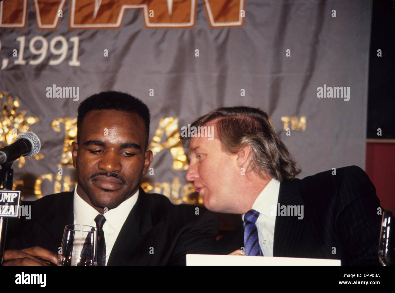Evander Holyfield George Foreman Press High Resolution Stock ...