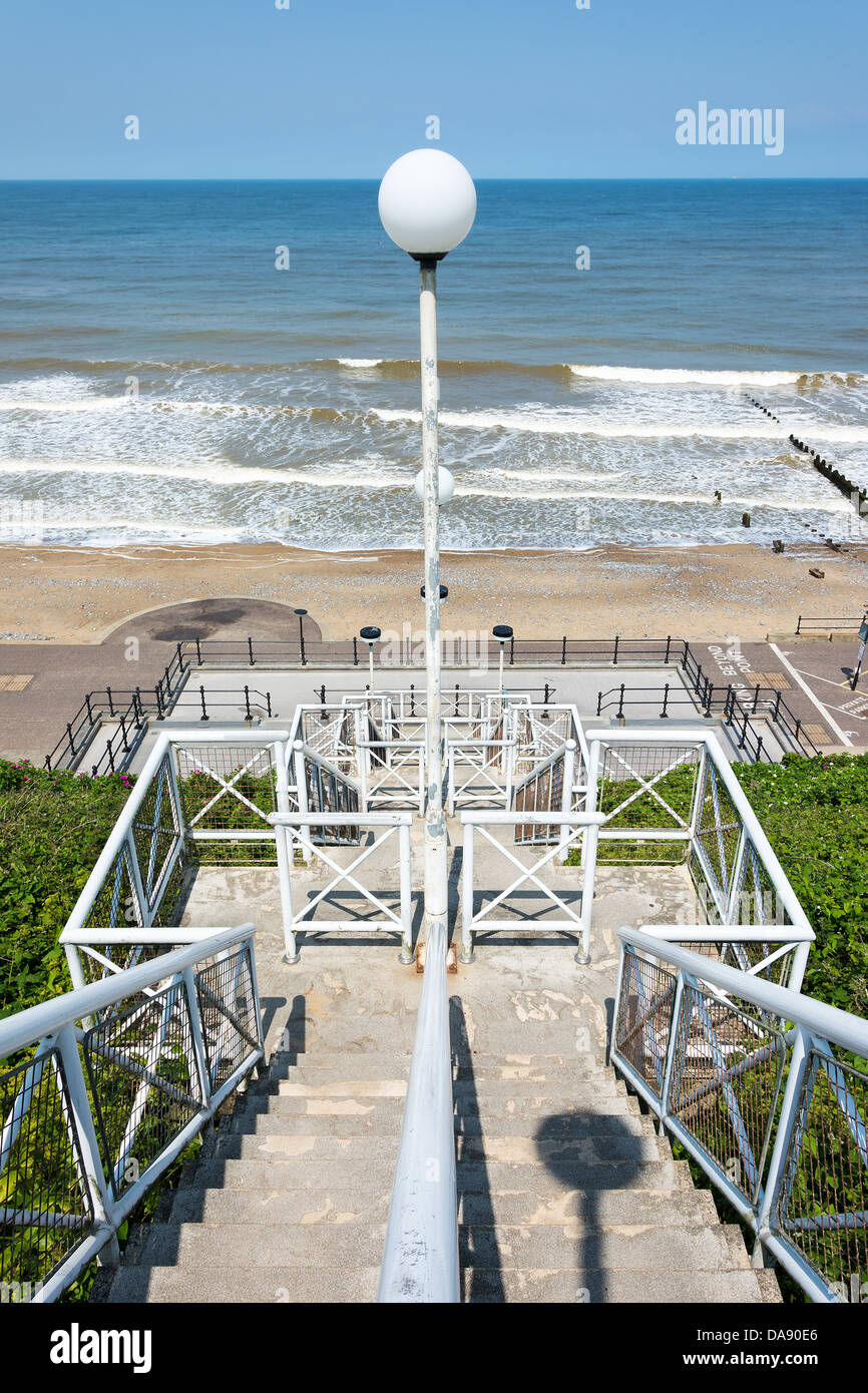 Steps leading down to a beach Stock Photo - Alamy