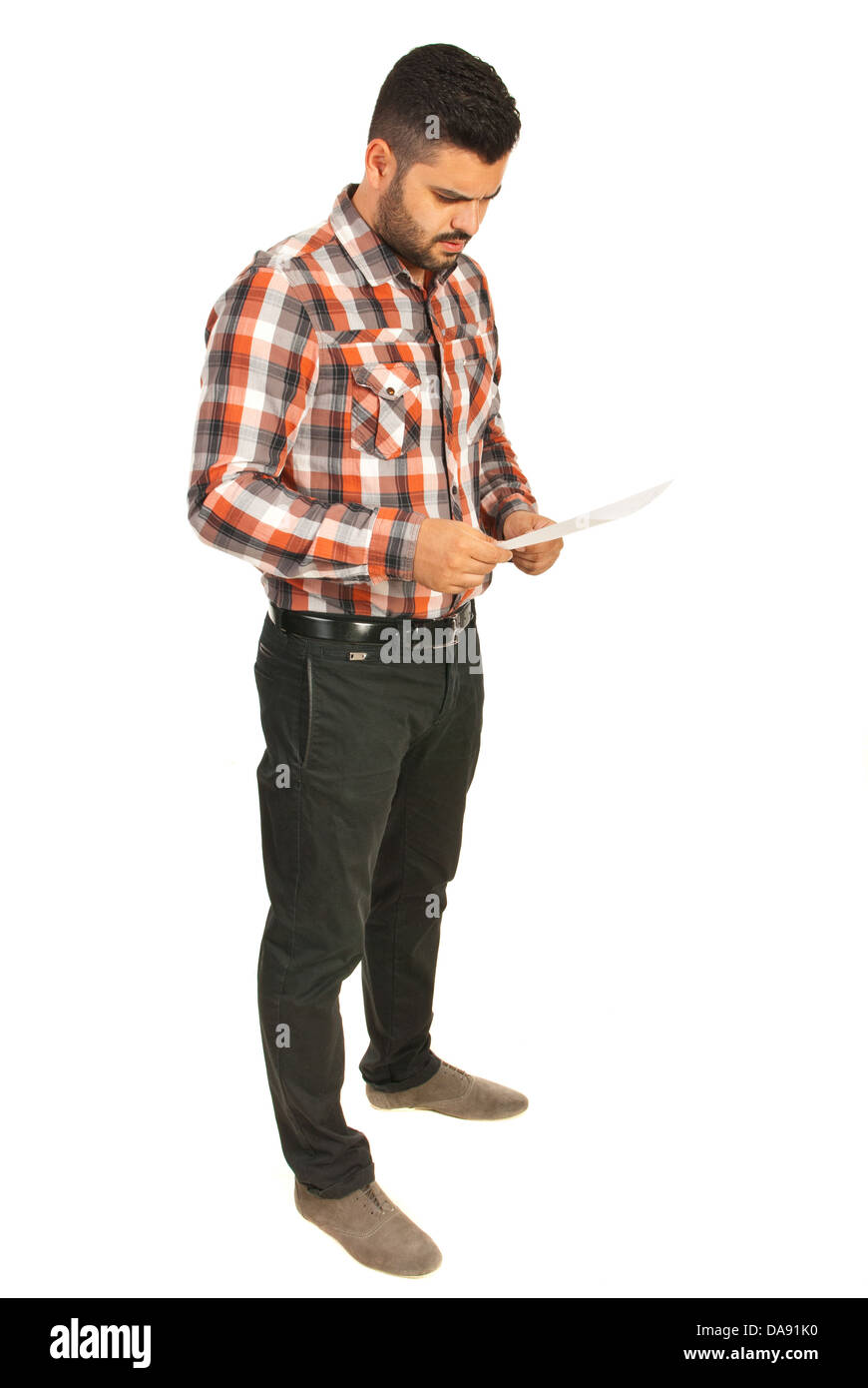 Reading a paper hi-res stock photography and images - Alamy