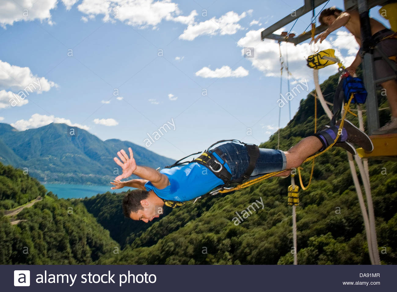 Bungee Jumping Verzasca Dam High Resolution Stock Photography and ...