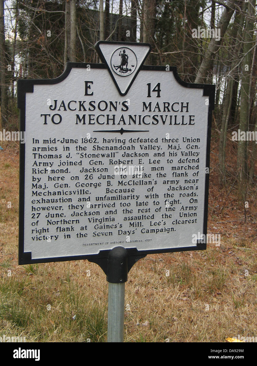 JACKSON'S MARCH TO MECHANICSVILLE In mid-June 1862, having defeated ...