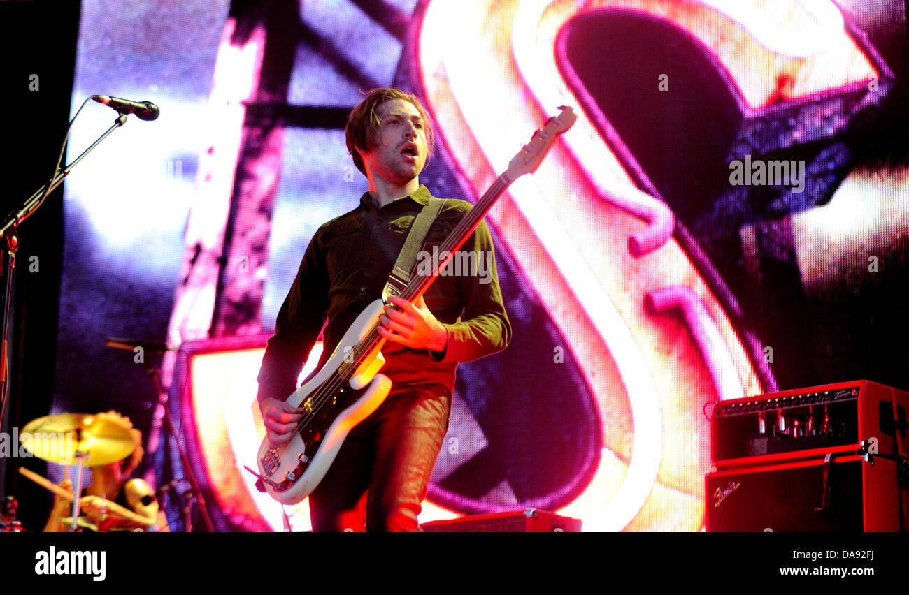 U.S. rock band Queens of the Stone Age performs during the music ...