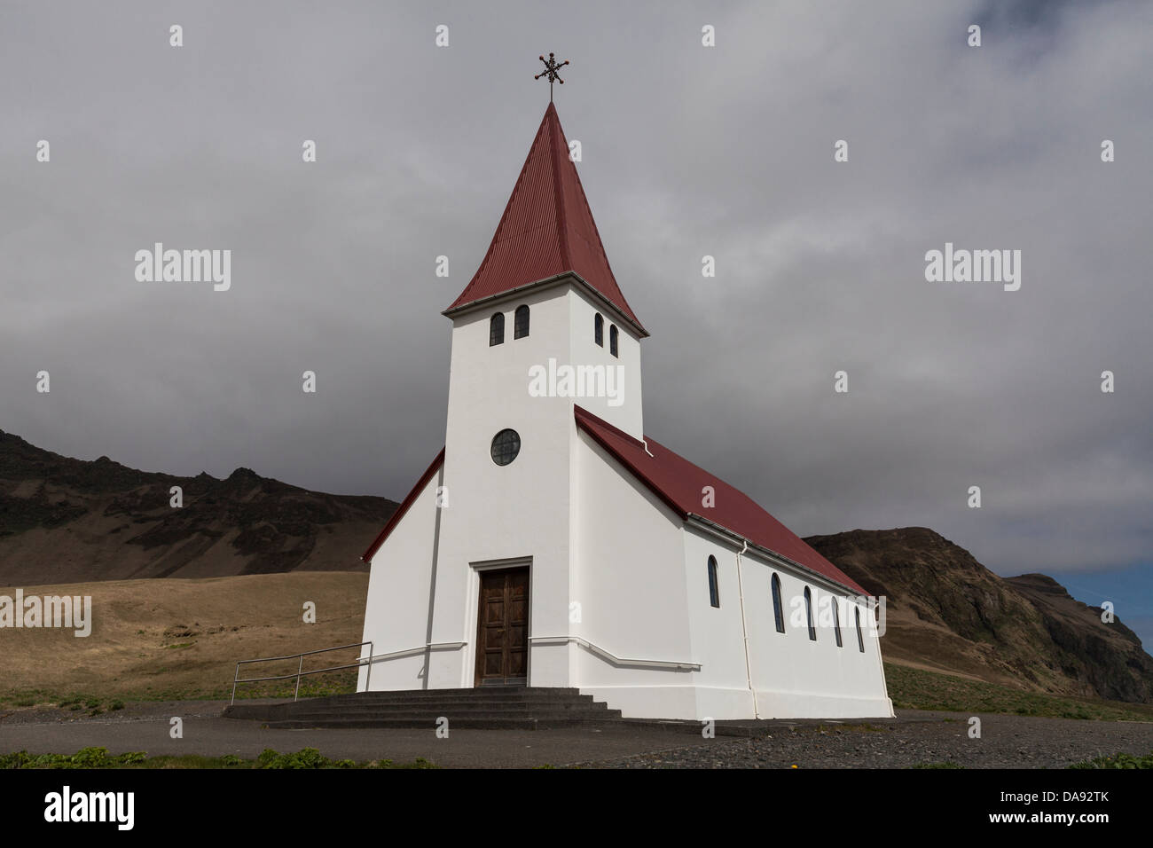 Country Christian church in Iceland Stock Photo - Alamy